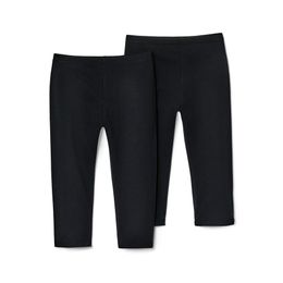 Tchibo - 2 Kinder-3/4-Leggings - Gr. 158/164 - schwarz
