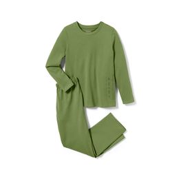 Tchibo - Kinder-Pyjama - Jungen - Gr. 146/152 - olivgr&uuml;n/print