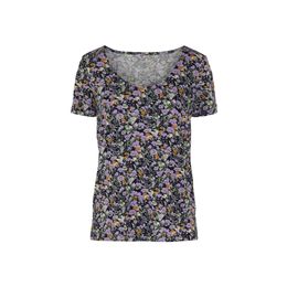 Tchibo - Kurzarmshirt - Damen - Gr. S - mehrfarbig/gebl&uuml;mt