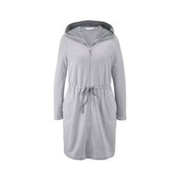 Tchibo - Morgenmantel - Damen - Gr. XL - wei&szlig;/gestreift