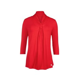 Tchibo - Shirt mit Knotendetail - Damen - Gr. XL - rot