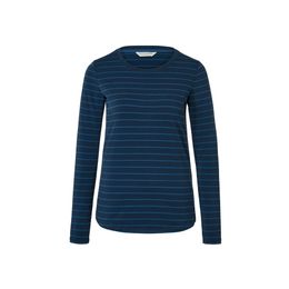 Tchibo - Langarm-Sportshirt - Damen - Gr. M - blau/gestreift