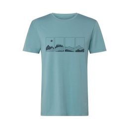 Tchibo - Outdoor-T-Shirt - Herren - Gr. XL - t&uuml;rkis/print