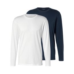 Tchibo - 2 Langarmshirts - Herren - Gr. XL - dunkelblau