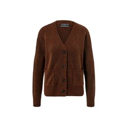 Tchibo - Strickjacke mit Wolle - Damen - Gr. M - braun