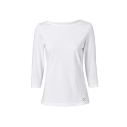 Tchibo - Shirt mit 3/4-Arm - Damen - Gr. S - wei&szlig;