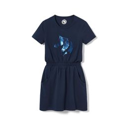 Tchibo - Kinder-Jerseykleid mit Wendepailletten - M&auml;dchen - Gr. 170/176 - dunkelblau