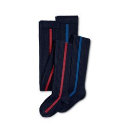 Tchibo - 2 M&auml;dchen-Strumpfhosen - M&auml;dchen - Gr. 122/128 - dunkelblau
