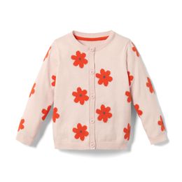 Tchibo - Kleinkinder-Strickjacke - Baby - Gr. 86/92 - orange/gebl&uuml;mt