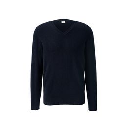 Tchibo - Merino-Pullover mit V-Ausschnitt - Herren - Gr. 58 - dunkelblau