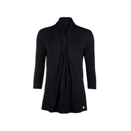 Tchibo - Shirt mit Knotendetail - Damen - Gr. XXL - schwarz