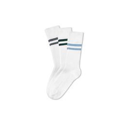 Tchibo - 3 Paar Socken - Herren - Gr. 35-38 - wei&szlig;