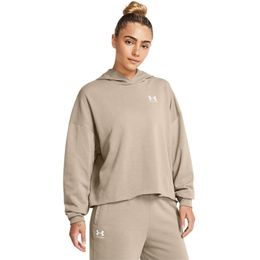 Under Armour - "Rival Terry" Kapuzenpullover f&uuml;r Damen, Performance, &Uuml;bergro&szlig; (Braun)