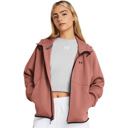 Under Armour - Hoodie mit durchgehendem Rei&szlig;verschluss f&uuml;r Damen, Raglan&auml;rmel (Pink meliert)