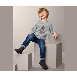 Tchibo - Sweatshirt - Kinder - Gr. 110/116 - grau/print