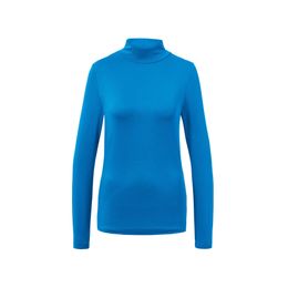 Tchibo - Shirt mit Stehkragen - Damen - Gr. S - blau