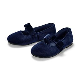 Tchibo - Kinder-Samt-Ballerinas - M&auml;dchen - Gr. 30 - dunkelblau