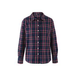 Tchibo - Karierte Bluse aus Baumwoll-Flanell - Damen - Gr. 46 - dunkelblau/kariert