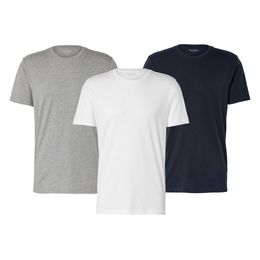 Tchibo - 3 T-Shirts mit Rundhalsausschnitt - Herren - Gr. M - dunkelblau