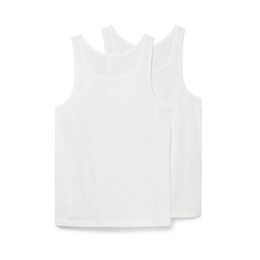 Tchibo - 2 Jersey-Unterhemden - Herren - Gr. Xl/7 - wei&szlig;