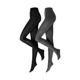 Tchibo - 2 Strickstrumpfhosen - Damen - Gr. XXL - dunkelgrau