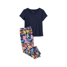 Tchibo - Pyjama - Damen - Gr. S - dunkelblau
