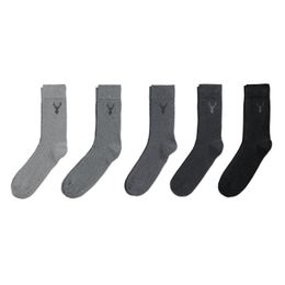 Tchibo - 5 Paar Socken - Herren - Gr. 44-46 - dunkelgrau