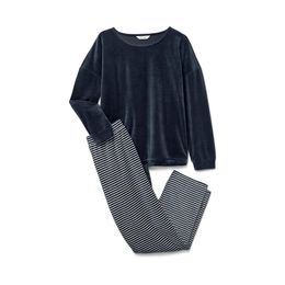 Tchibo - Nicki-Pyjama - Damen - Gr. XL - dunkelblau