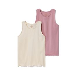 Tchibo - 2 Kinder-Tops - Gr. 146/152 - beige