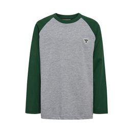 Hummel Hmljr Raglan Loose T-Shirt BEE - Kinder - Gr. 122/128 - grau