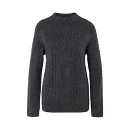 Tchibo - Grobstrickpullover mit Zopfmuster - Damen - Gr. S - grau