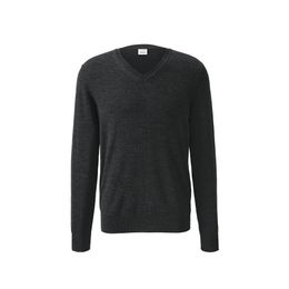 Tchibo - Merino-Pullover mit V-Ausschnitt - Herren - Gr. 48 - anthrazit