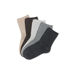 Tchibo - 5 Paar Socken - Damen - Gr. 39-42 - wei&szlig;