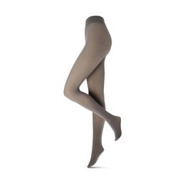 Tchibo - Gef&uuml;tterte Feinstrumpfhose in transparenter Optik - Damen - Gr. M - grau