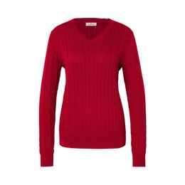 Tchibo - Zopfstrickpullover - Damen - Gr. L - rot