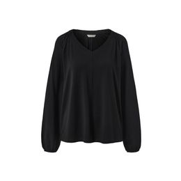 Tchibo - Blusenshirt mit Raffung - Damen - Gr. L - schwarz