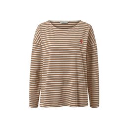 Tchibo - Gestreiftes Langarmshirt - Damen - Gr. XL - creme/gestreift
