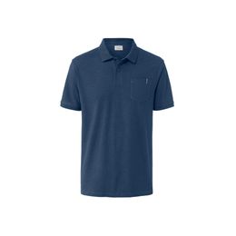 Tchibo - Poloshirt mit Strukturgarn - Herren - Gr. XL - dunkelblau