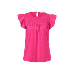 Tchibo - Shirt mit Volant&auml;rmeln - Damen - Gr. XL - pink