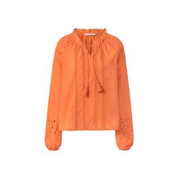 Tchibo - Tunikabluse mit Lochstickerei - Damen - Gr. 40 - orange