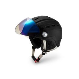 Tchibo - Hardshell-Ski- und Snowboard-Helm mit Visier - Gr. S - schwarz