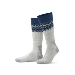 Tchibo - Thermokniestr&uuml;mpfe mit Merinowolle - Damen - Gr. 43-46 - grau
