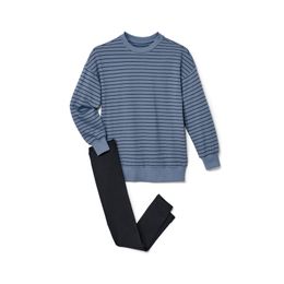 Tchibo - Kinder-Lounge-Pyjama - M&auml;dchen - Gr. 170/176 - blau