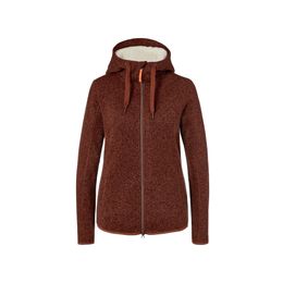 Tchibo - Teddy-Strickfleecejacke - Damen - Gr. S - braun