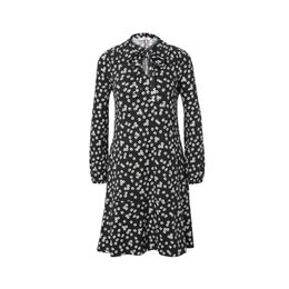 Tchibo - Jerseykleid im Margeriten-Dessin - Damen - Gr. L - schwarz/gebl&uuml;mt
