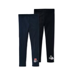 Tchibo - 2 Leggings &raquo;Disney&raquo; - M&auml;dchen - Gr. 158/164 - dunkelblau