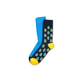 Tchibo - 2 Paar Socken - Herren - Gr. 41-43 - dunkelblau/paisley