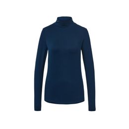 Tchibo - Shirt mit Stehkragen - Damen - Gr. XL - dunkelblau