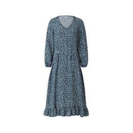 Tchibo - Kleid mit Volant - Damen - Gr. 36 - dunkelblau/print