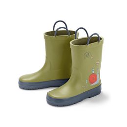 Tchibo - Gummistiefel - Kinder - Gr. 32-33 - gr&uuml;n/print
